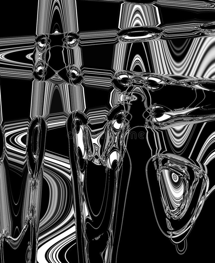 Abstract Contemporary Digital Art Alien Worlds Design Stock Photo ...