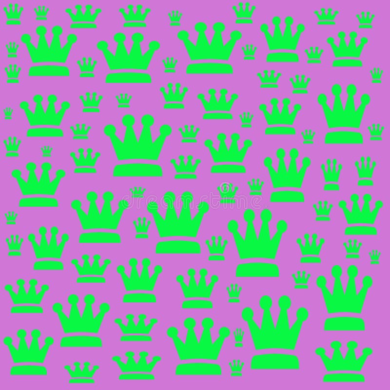 Abstract and Contemporary Digital Art Crown Design Stock Illustration ...