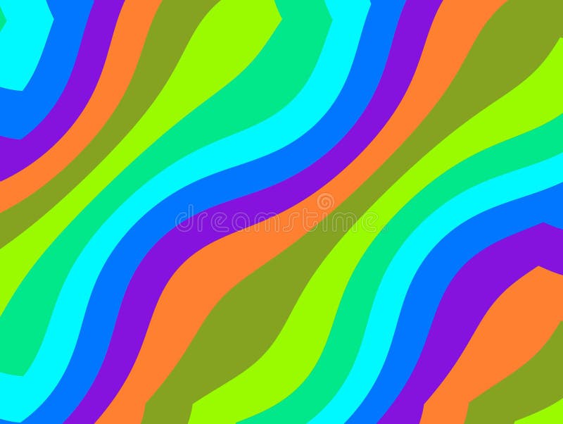 Abstract and Contemporary Digital Art Multi-coloured Stripes Design ...
