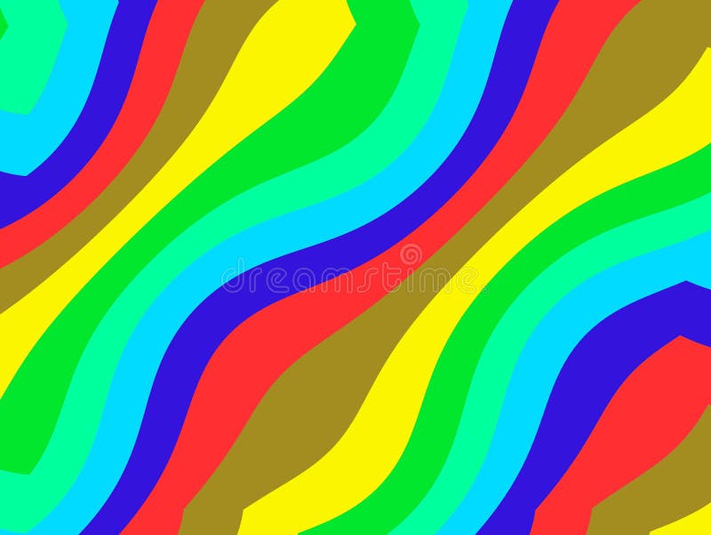 Abstract and Contemporary Digital Art Multi-coloured Stripes Design ...