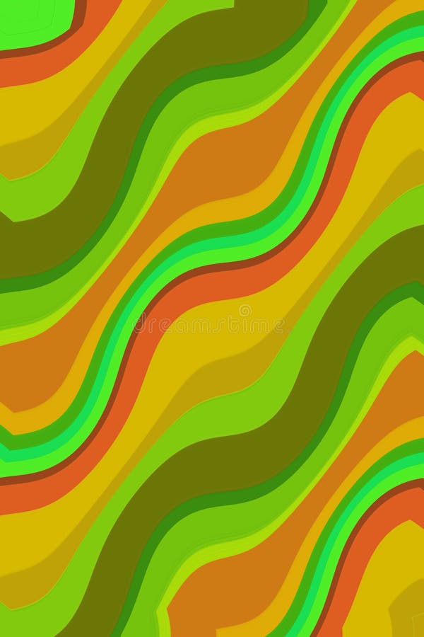 Abstract and Contemporary Digital Art Multi-coloured Waves Pattern ...