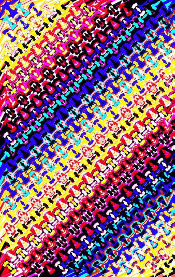 Abstract and Contemporary Digital Art Pattern Design Stock Illustration ...