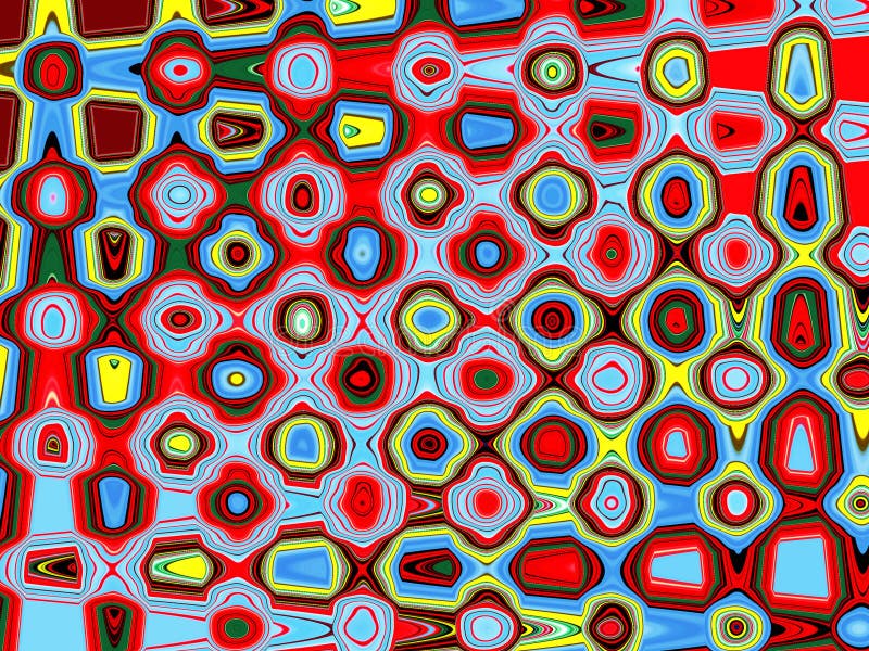 Abstract and Contemporary Digital Art Pattern Design Stock Illustration ...