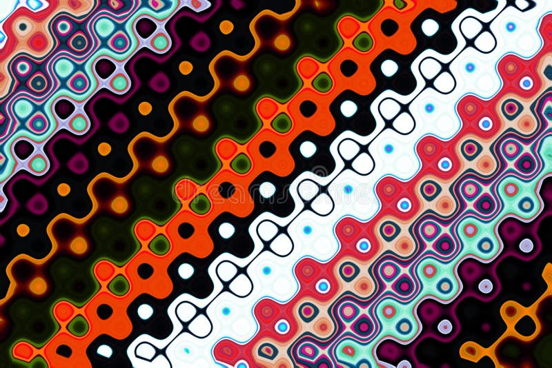 Abstract and Contemporary Digital Art Pattern Design Stock Illustration ...