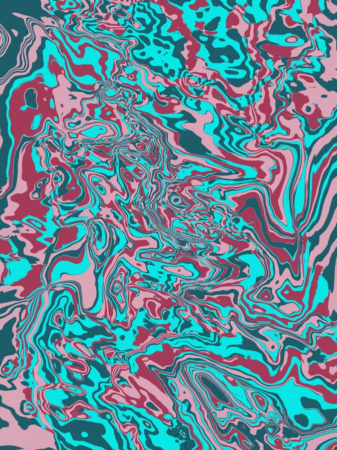 Abstract and Contemporary Digital Art Pattern Design Stock Illustration ...