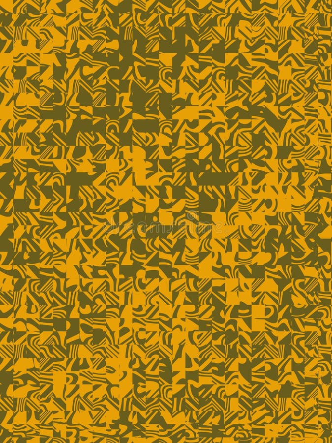 Abstract and Contemporary Digital Art Pattern Design Stock Illustration ...
