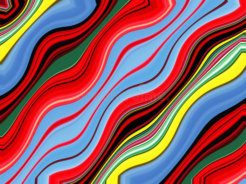 Abstract and Contemporary Digital Art Pattern Design Stock Illustration ...
