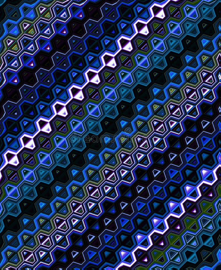 Abstract and Contemporary Digital Art Pattern Design Stock Illustration ...