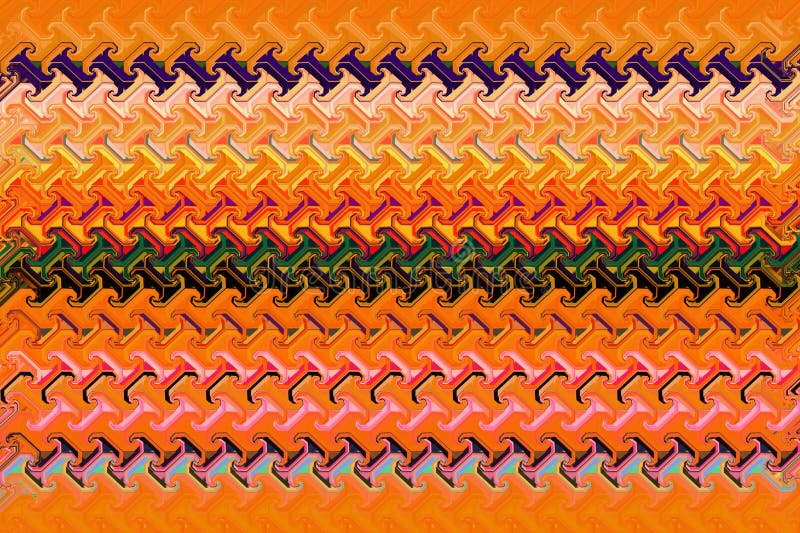 Abstract and Contemporary Digital Art Pattern Design Stock Illustration ...