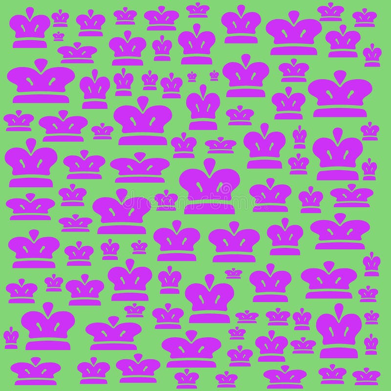 Abstract and Contemporary Digital Art Seamless Crown Design Stock ...