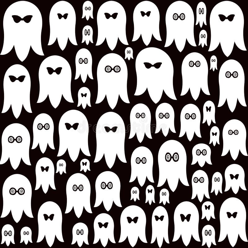 Abstract and Contemporary Digital Art Seamless Halloween Design Stock ...