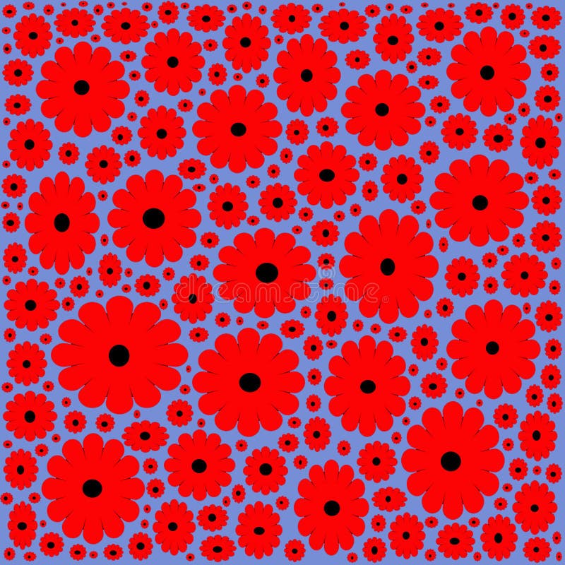 Abstract and Contemporary Digital Art Seamless Poppy Design Stock ... Abstract and Contemporary Digital Art Seamless Poppy Design Stock ...