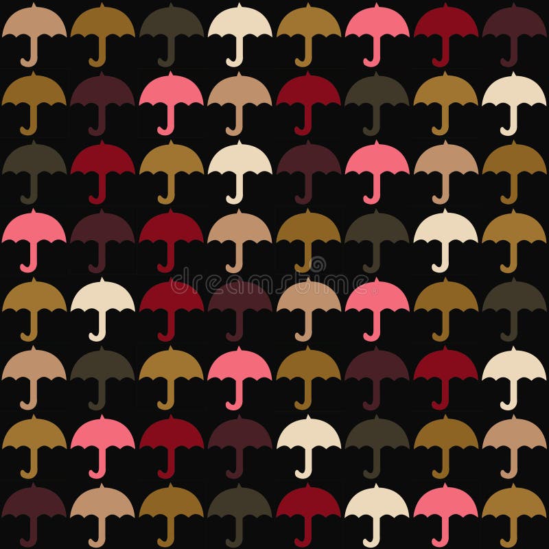 Abstract and Contemporary Digital Art Seamless Umbrella Pattern Stock ...