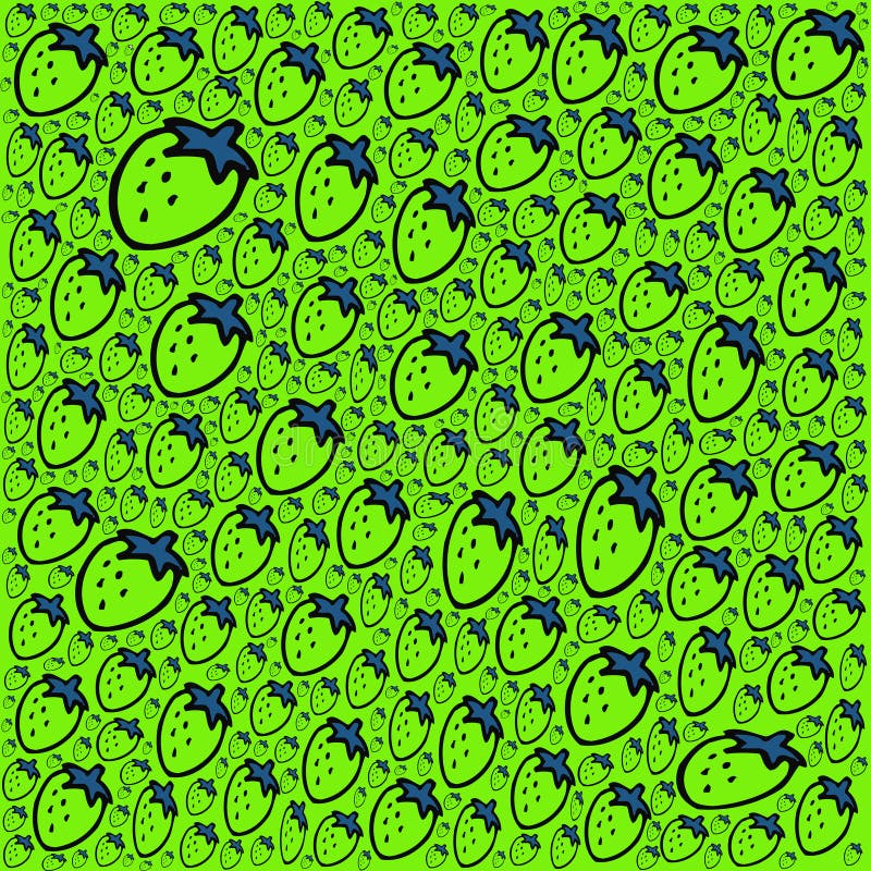Abstract and Contemporary Digital Art Strawberry Design Stock ...