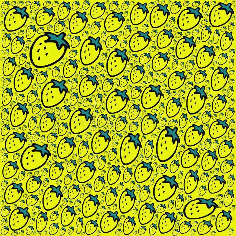 Abstract and Contemporary Digital Art Strawberry Design Stock ...