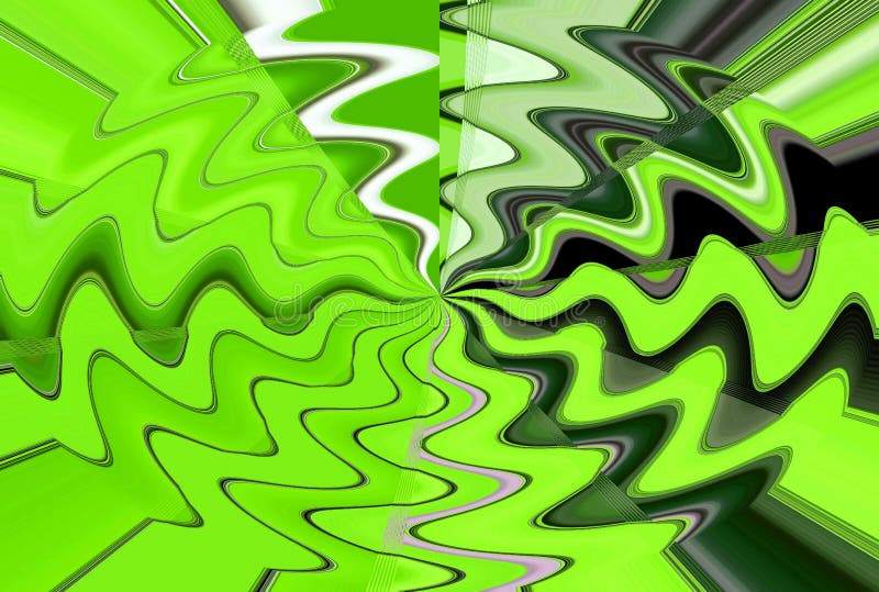 Abstract and Contemporary Digital Art Waves Pattern Design Stock ...