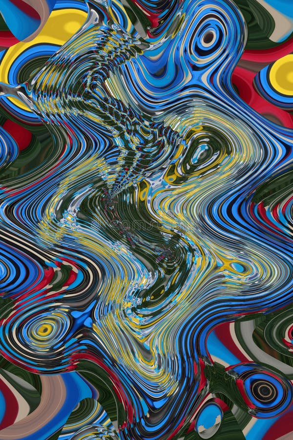 Abstract and Contemporary Digital Hallucination Art Design Stock ...