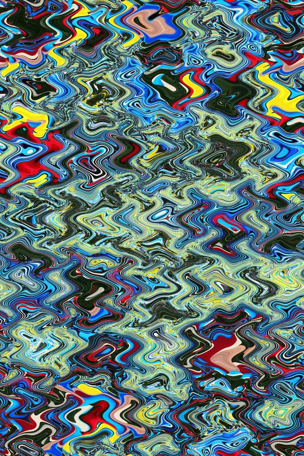 Abstract and Contemporary Digital Hallucination Art Design Stock ...