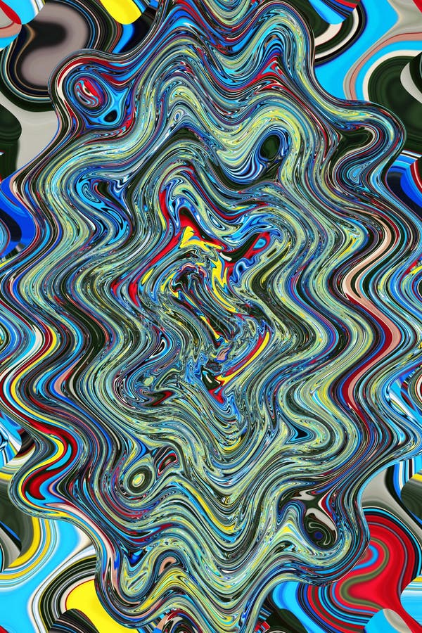 Abstract and Contemporary Digital Hallucination Art Design Stock ...