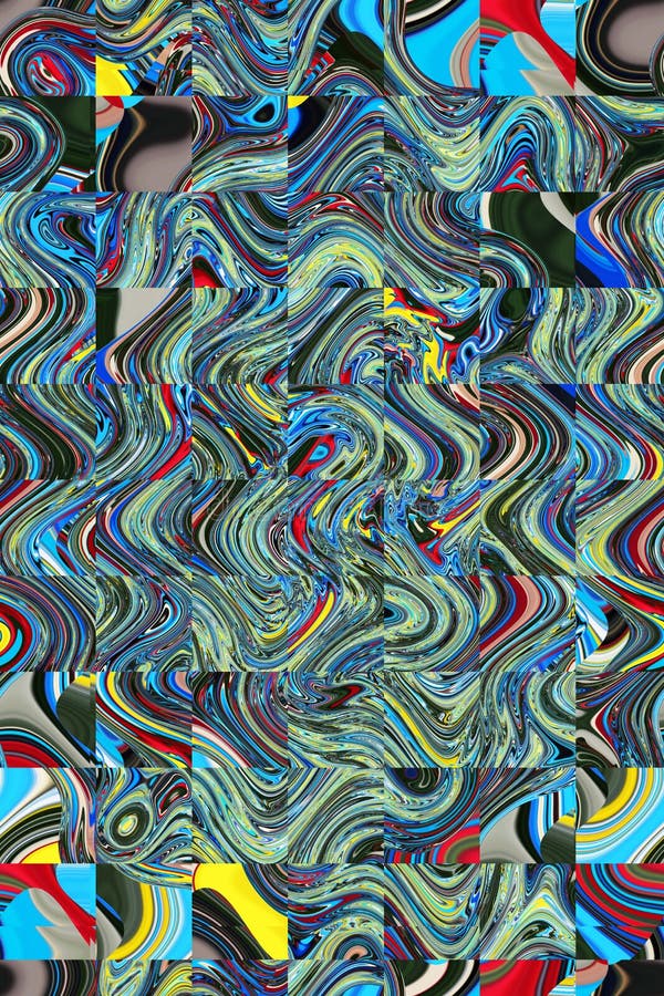 Abstract and Contemporary Digital Hallucination Art Design Stock ...