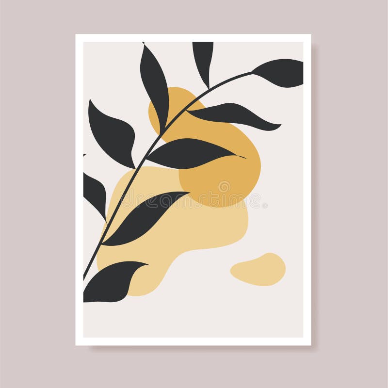 Abstract Contemporary Flower Minimal Modern Vector Design. Minimal ...