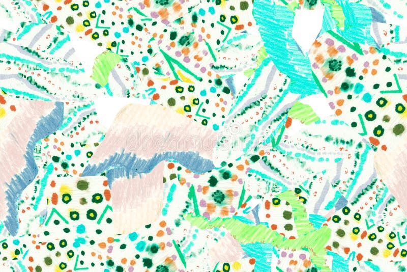 Abstract Contemporary Geometric Collage Elements. Irregular Creative ...