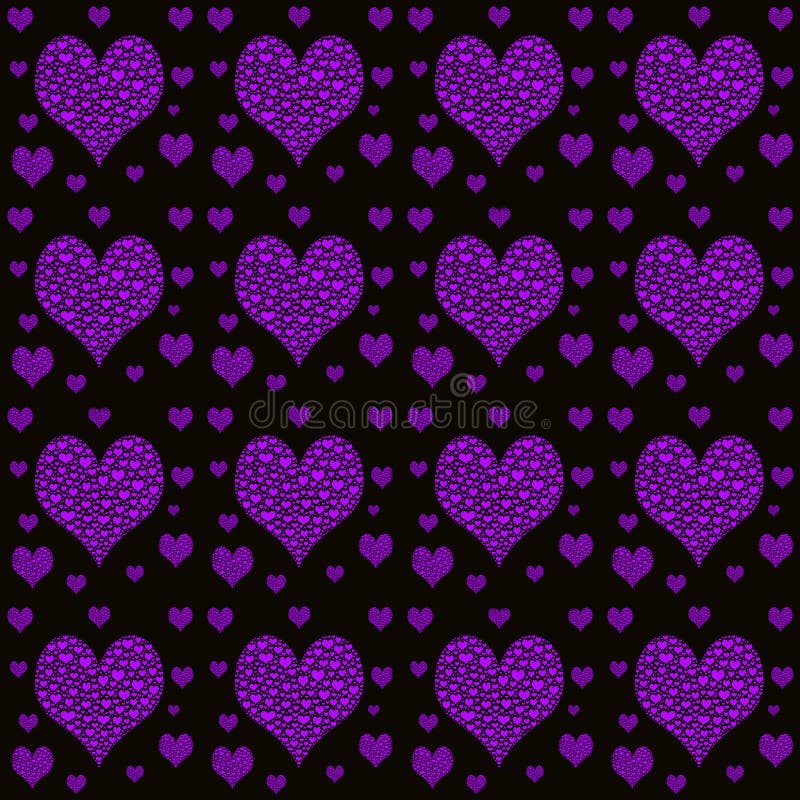 Abstract and Contemporary Digital Art Love Heart Pattern Design Stock ...