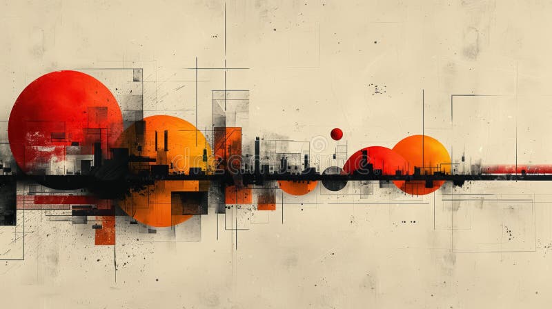 Abstract Contemporary Modern Art Design Concept Stock Illustration ...