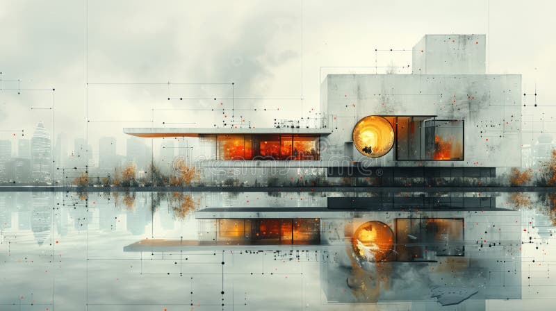 Abstract Contemporary Modern Art Design Concept Stock Illustration ...