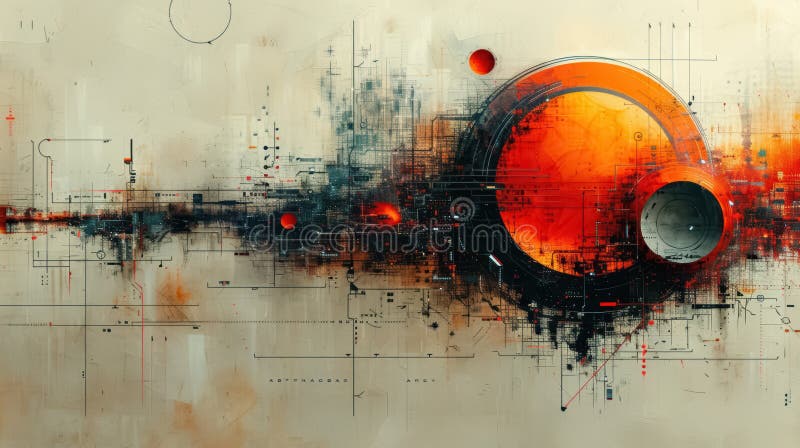 Abstract Contemporary Modern Art Design Concept Stock Illustration ...