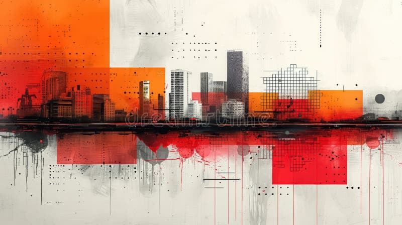 Abstract Contemporary Modern Art Design Concept Stock Illustration ...