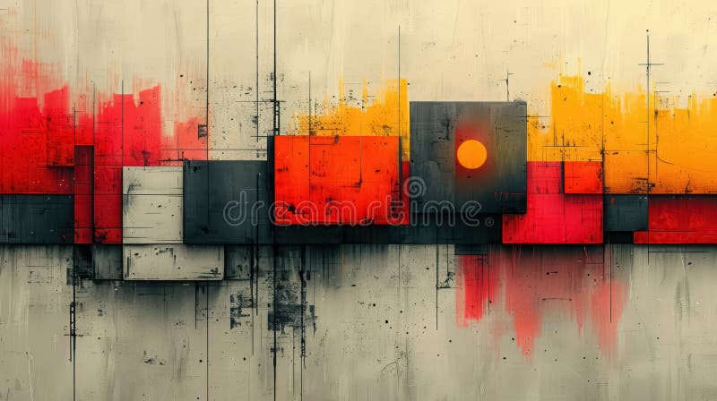 Abstract Contemporary Modern Art Design Concept Stock Illustration ...