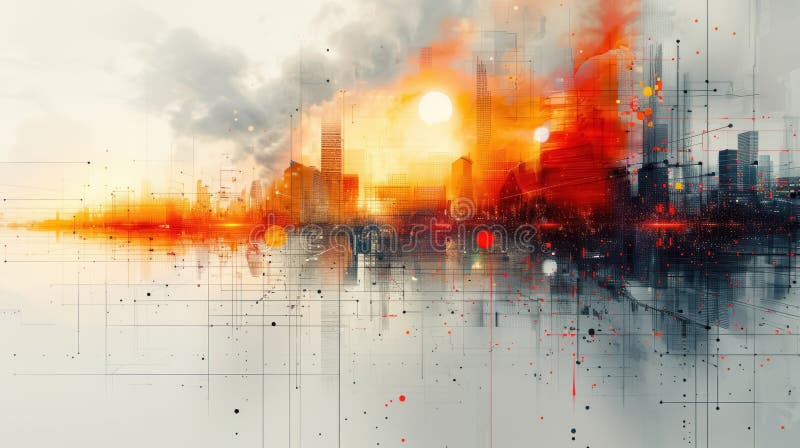 Abstract Contemporary Modern Art Design Concept Stock Illustration ...