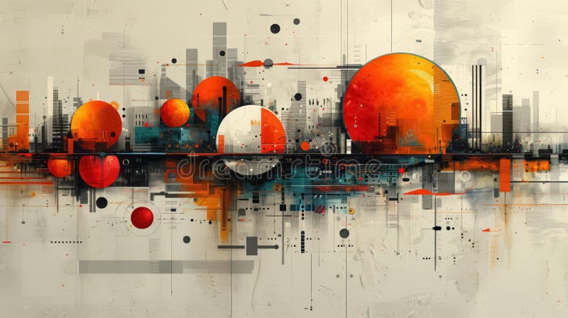 Abstract Contemporary Modern Art Design Concept Stock Illustration ...