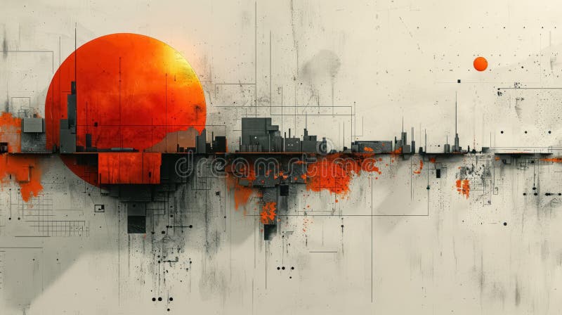 Abstract Contemporary Modern Art Design Concept Stock Illustration ...