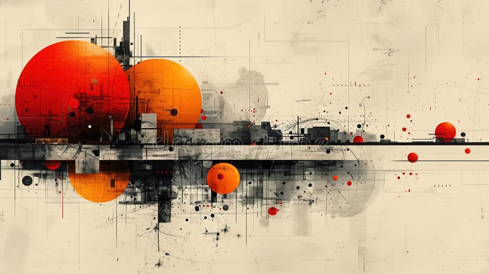 Abstract Contemporary Modern Art Design Concept Stock Illustration ...