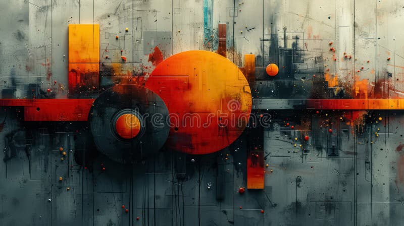 Abstract Contemporary Modern Art Design Concept Stock Illustration ...