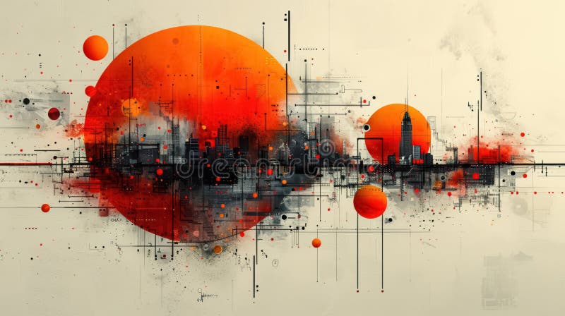 Abstract Contemporary Modern Art Design Concept Stock Illustration ...