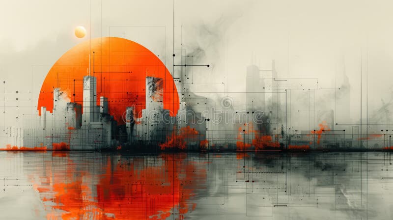 Abstract Contemporary Modern Art Design Concept Stock Illustration ...