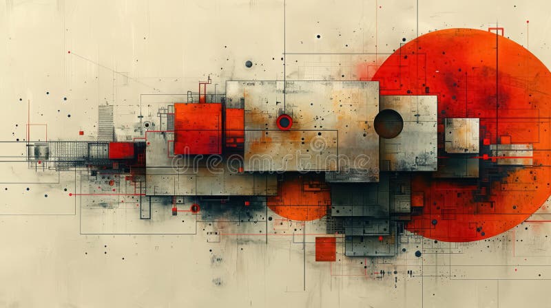 Abstract Contemporary Modern Art Design Concept Stock Illustration ...