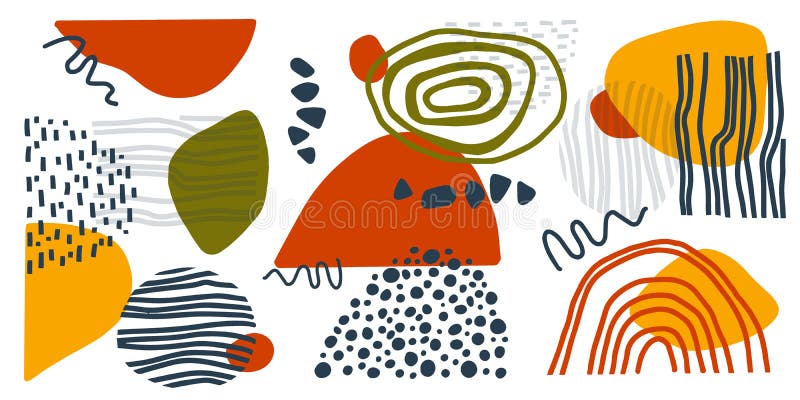 Abstract Contemporary Modern Trendy Set. Vector Set Stock Vector ...
