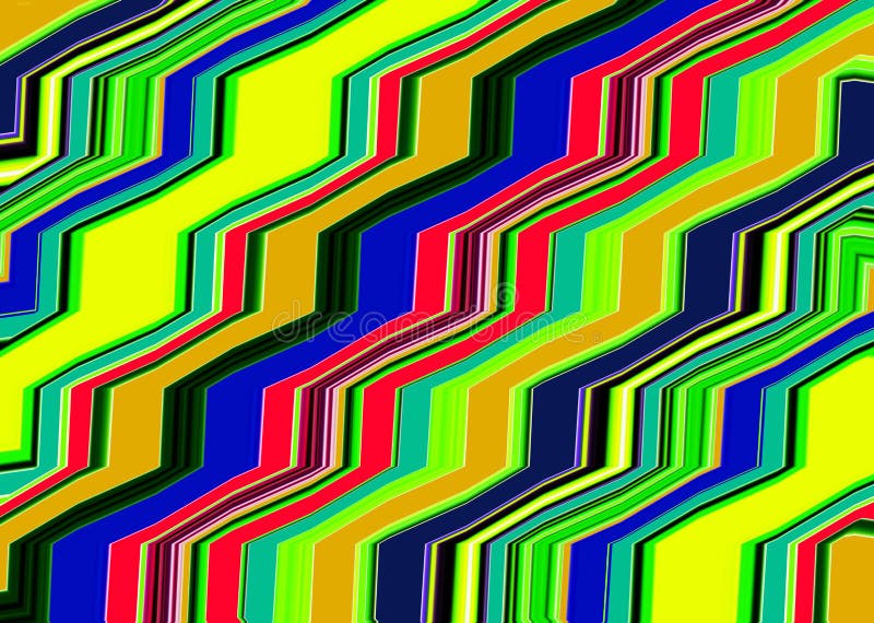 Abstract and Creative Digital Art Multi-coloured Design Stock ...