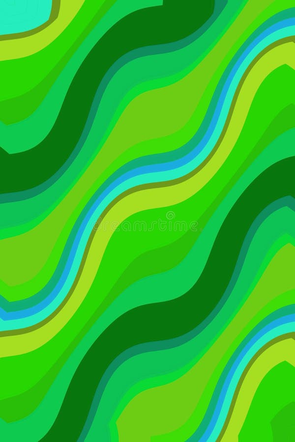 Abstract and Contemporary Digital Art Multi-coloured Waves Pattern ...