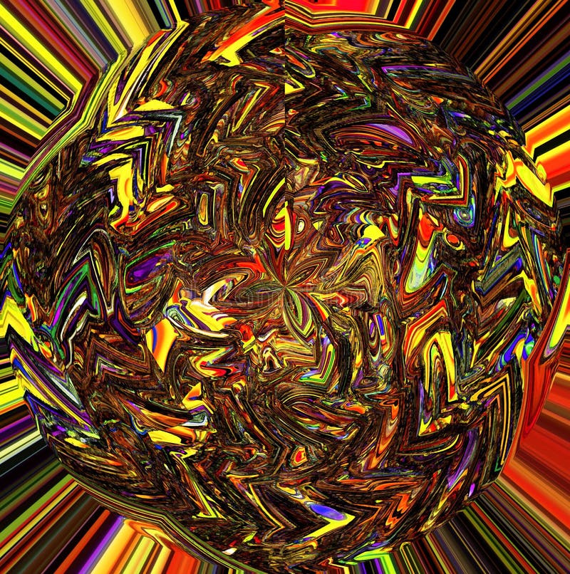 Abstract and Contemporary Patterned Digital Art Design Stock Photo ...