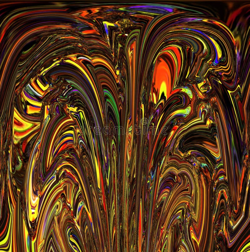 Abstract and Contemporary Patterned Digital Art Design Stock Image ...