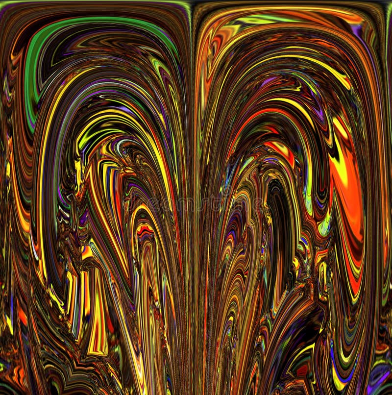 Abstract and Contemporary Patterned Digital Art Design Stock Photo ...