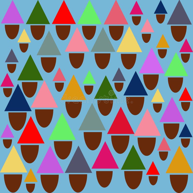 Abstract and Contemporary Digital Art Sail Boat Pattern Design Stock ...