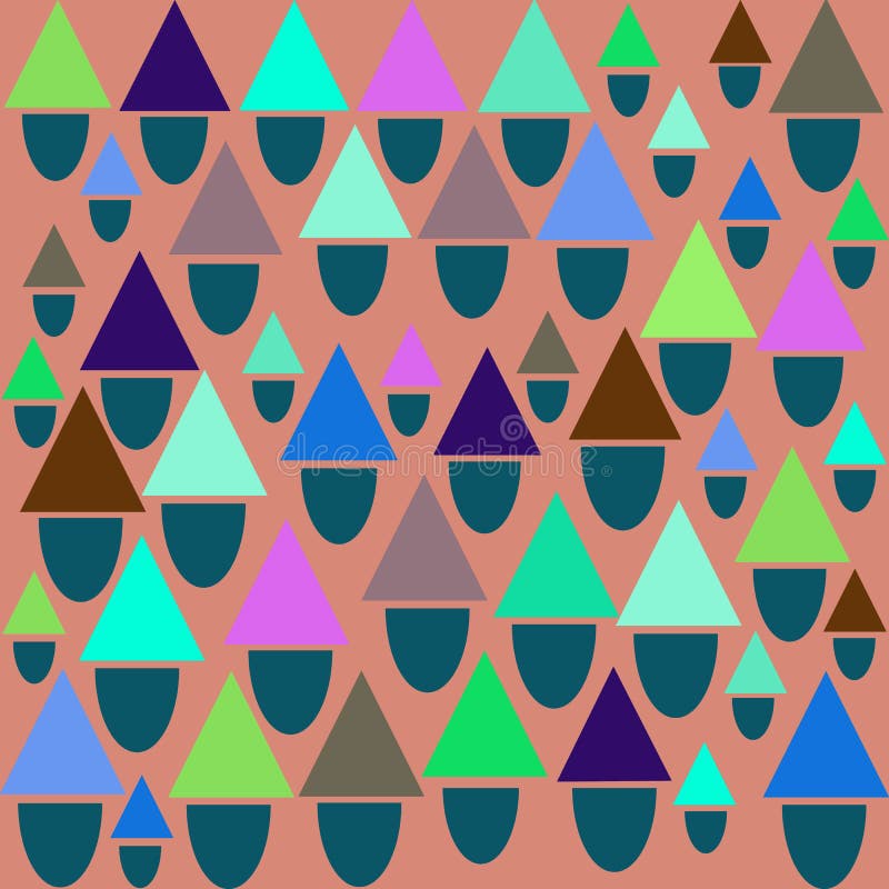 Abstract and Contemporary Digital Art Sail Boat Pattern Design Stock ...