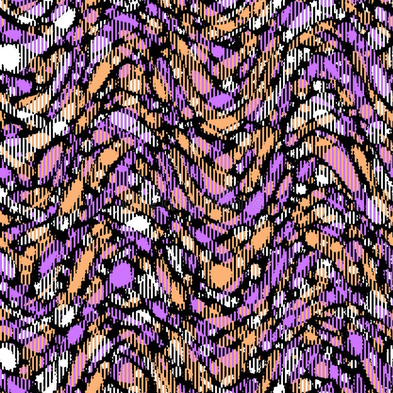 Abstract and Contemporary Digital Art Chaos Waves Pattern Design Stock ...