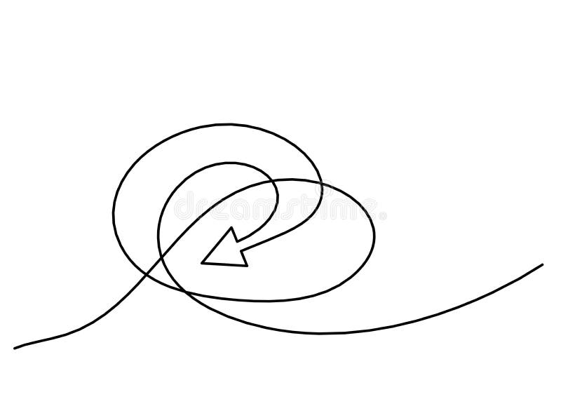 Continuous Arrows Stock Illustrations – 946 Continuous Arrows Stock ...